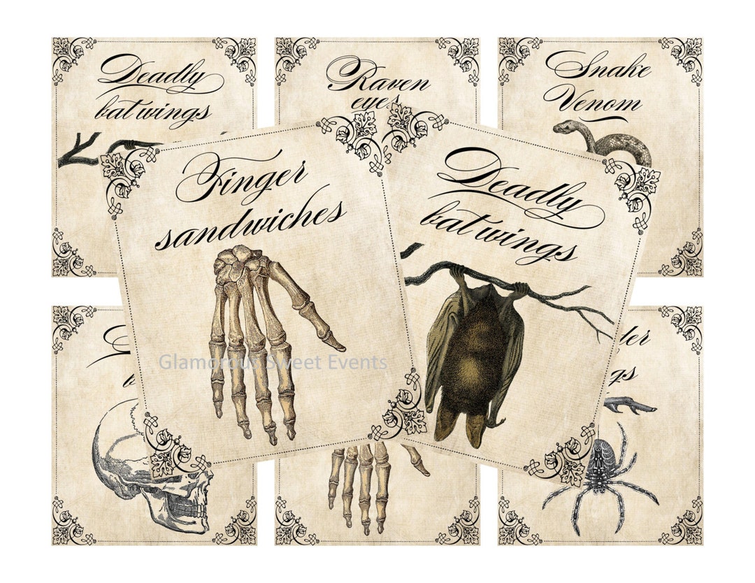 INSTANT DOWNLOAD, Printable Halloween Treat Labels, Halloween Jar ...