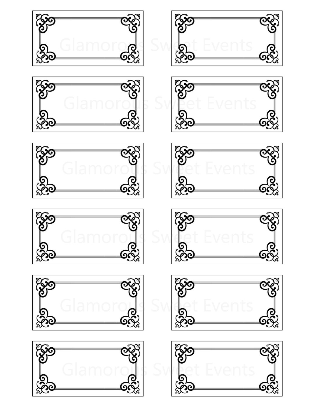 INSTANT DOWNLOAD, Black and White Labels, Blank Labels, Craft Labels ...
