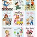 INSTANT DOWNLOAD, Vintage Birthday Cards, Retro Children, Printable ...
