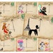 INSTANT DOWNLOAD, Vintage Paris Postcards, Poodle Postcards, Collage ...