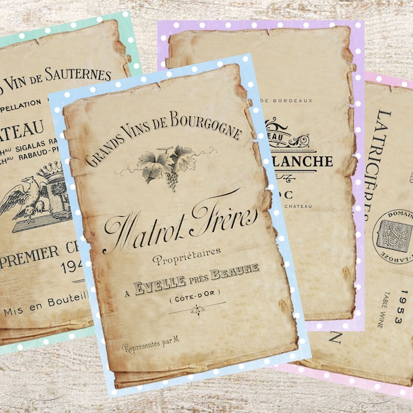 French Labels - Etsy