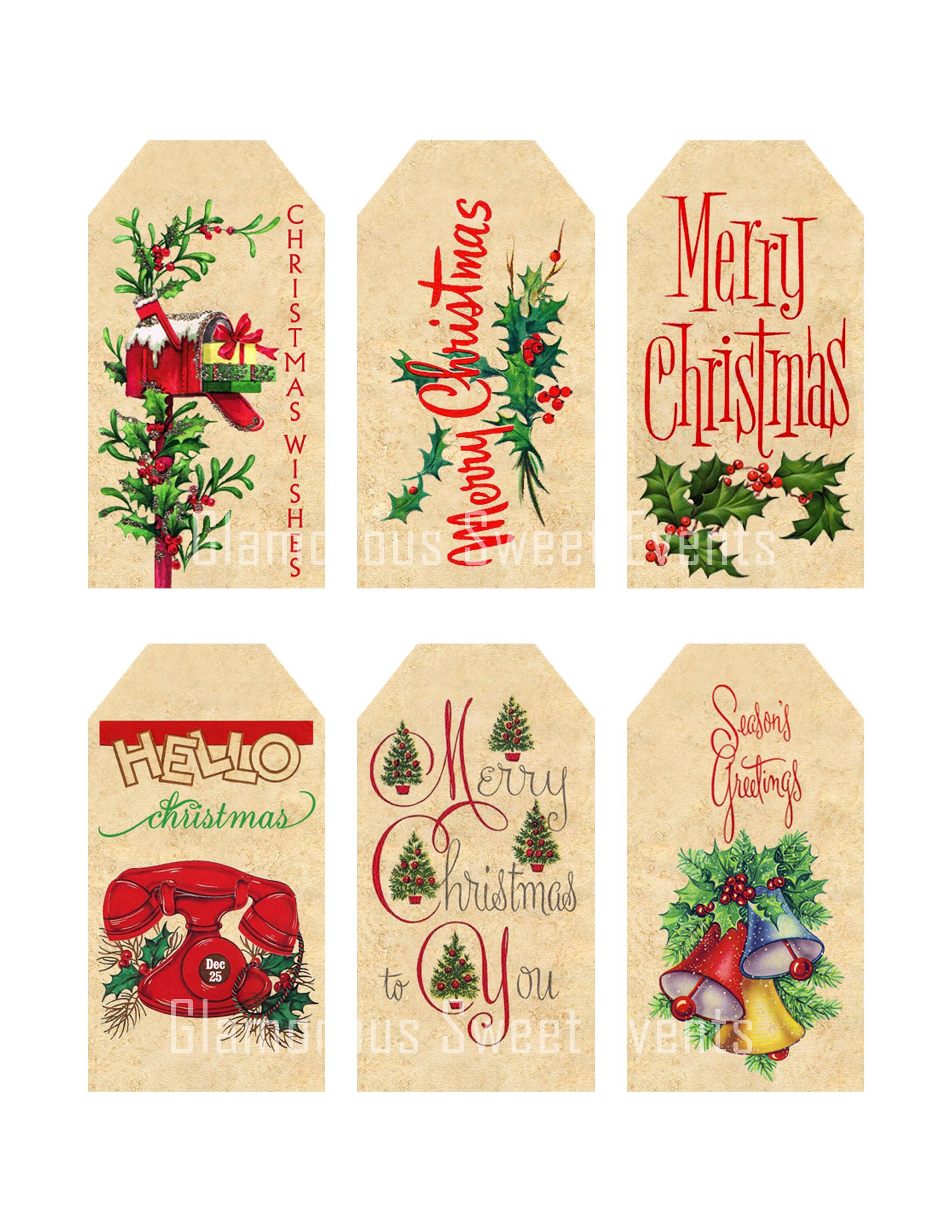 Vintage Christmas Tag