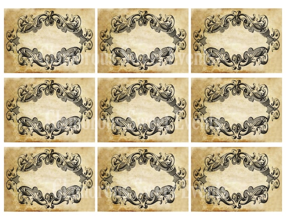 INSTANT DOWNLOAD Vintage Blank Labels Vintage Tags | Etsy