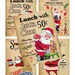 INSTANT DOWNLOAD, 3.5x4.5 Vintage Santa Claus Cards, Christmas Cards ...