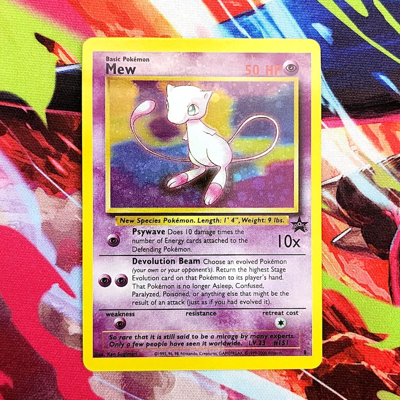 Vintage Pokemon Replica Proxy Cards - Psychic Type - Etsy