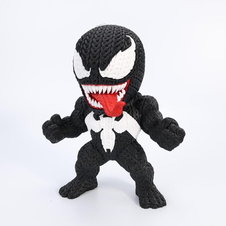 Marvel - Venom Knitted Version | 3D Figure With Knitted Texture | S M L ...