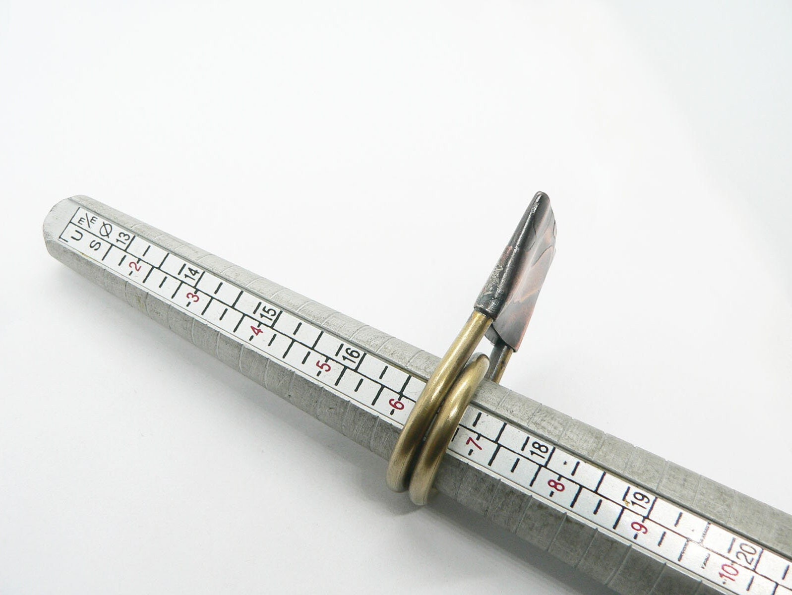 Contemporary Ring, Brass and Copper Ring, Modernist Ring, Statement ...