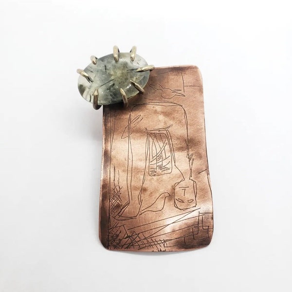 Copper Brooches - Etsy