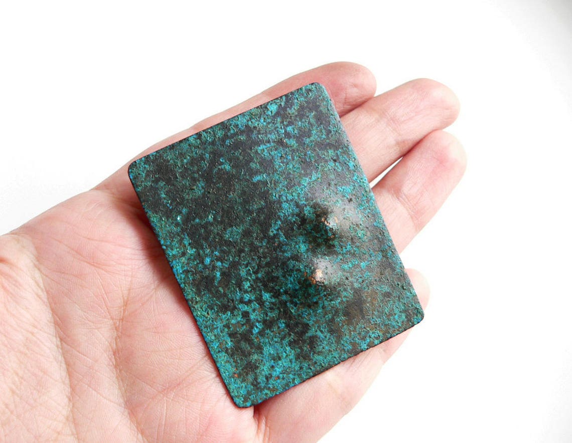 Contemporary Brooch Modernist Brooch Copper Verdigris - Etsy