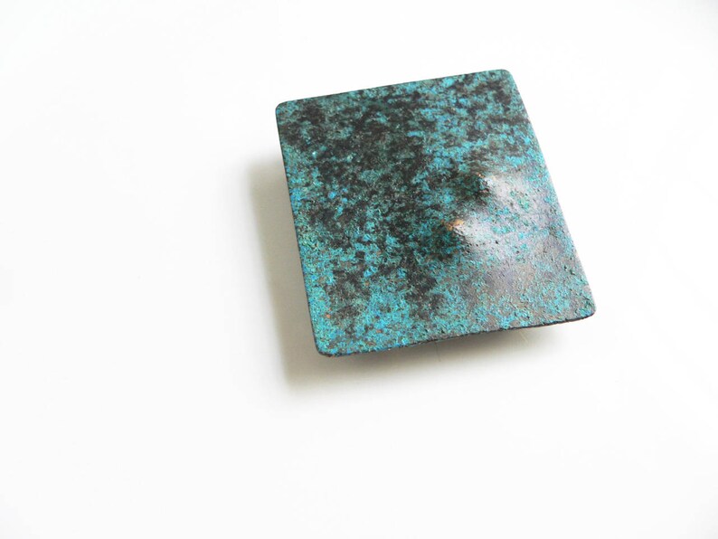 Contemporary Brooch Modernist Brooch Copper Verdigris - Etsy