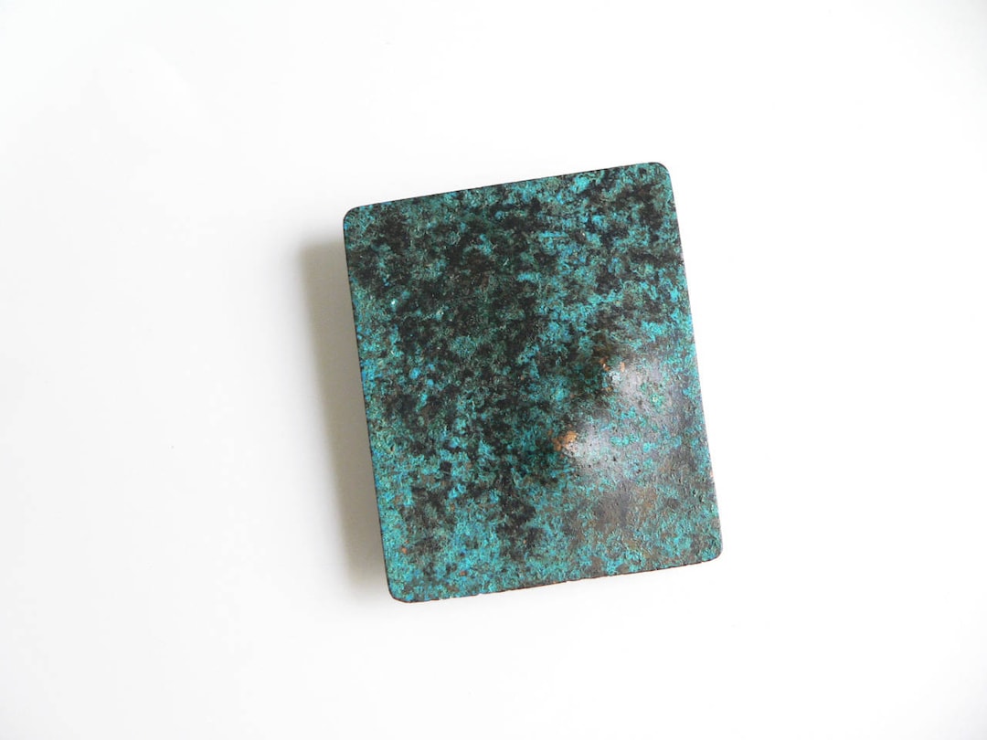 Contemporary Brooch, Modernist Brooch, Copper Verdigris Brooch, Modern ...