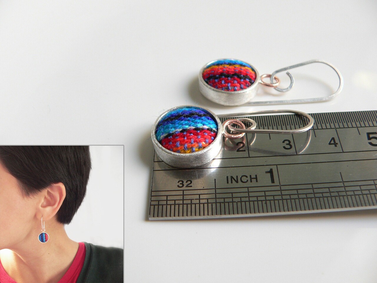 Peruvian Jewelry Sterling Silver Earrings With Peruvian - Etsy