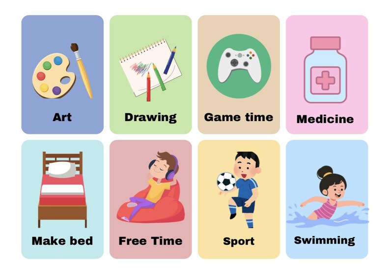 Ready for School Flash Cards - Digital Download - Etsy