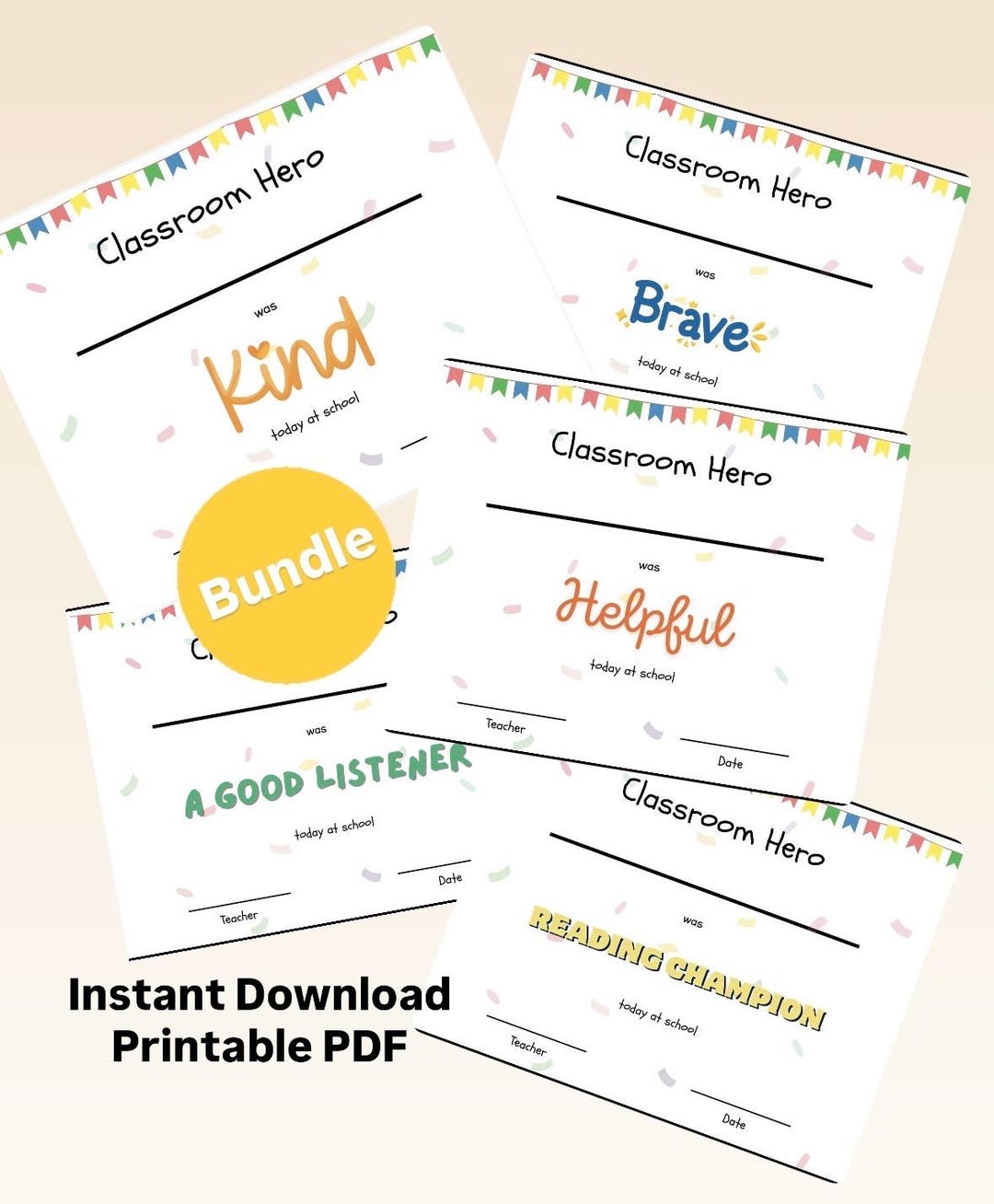 Classroom Awards | Student Affirmation Certificates | Printable Teacher ...