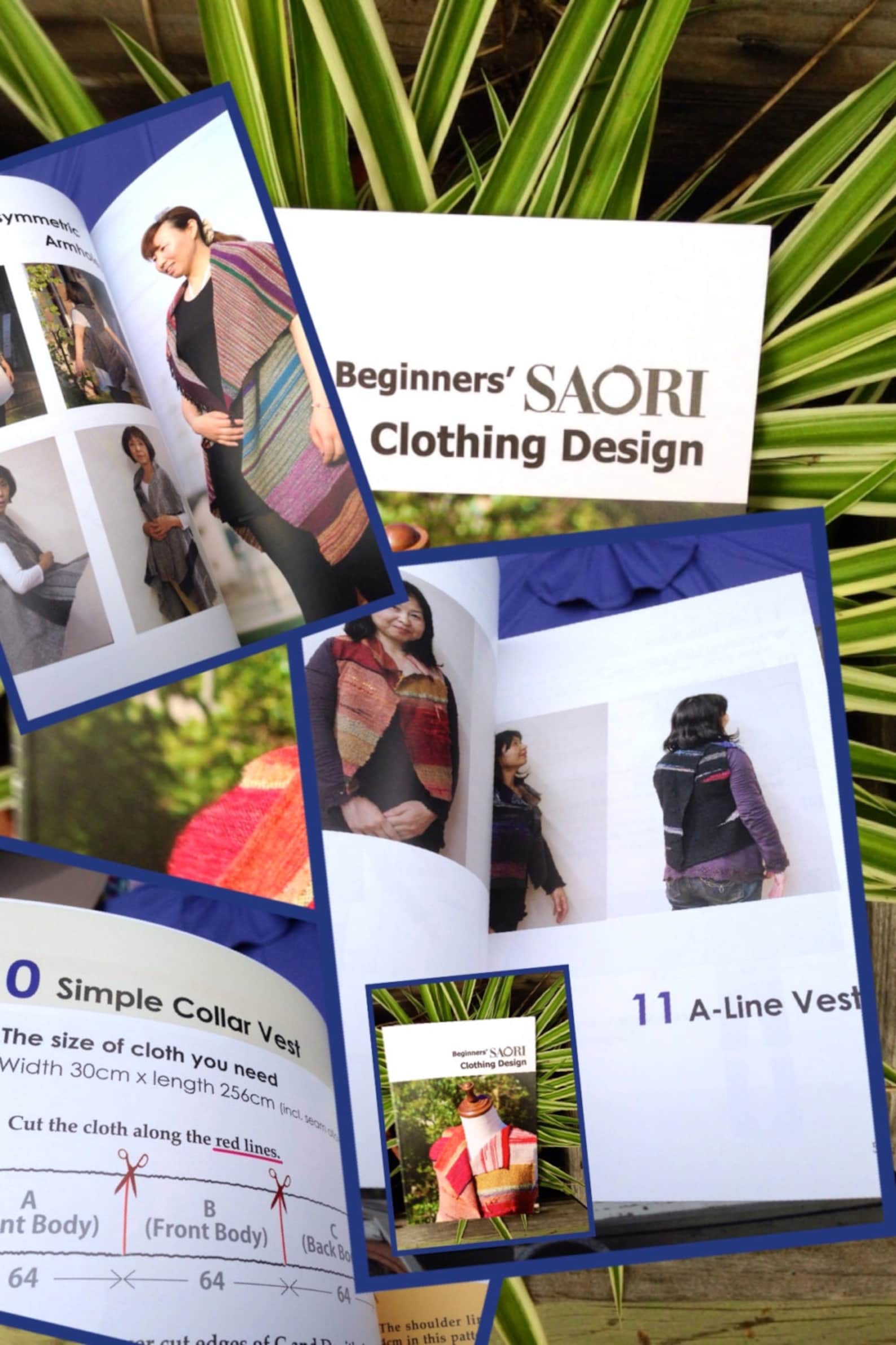 Saori Revised Beginning Sewing Pattern Book in English for Hand Woven ...