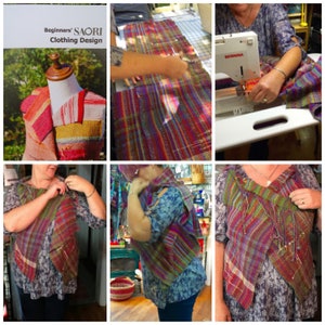 Saori Revised Beginning Sewing Pattern Book in English for Hand Woven ...