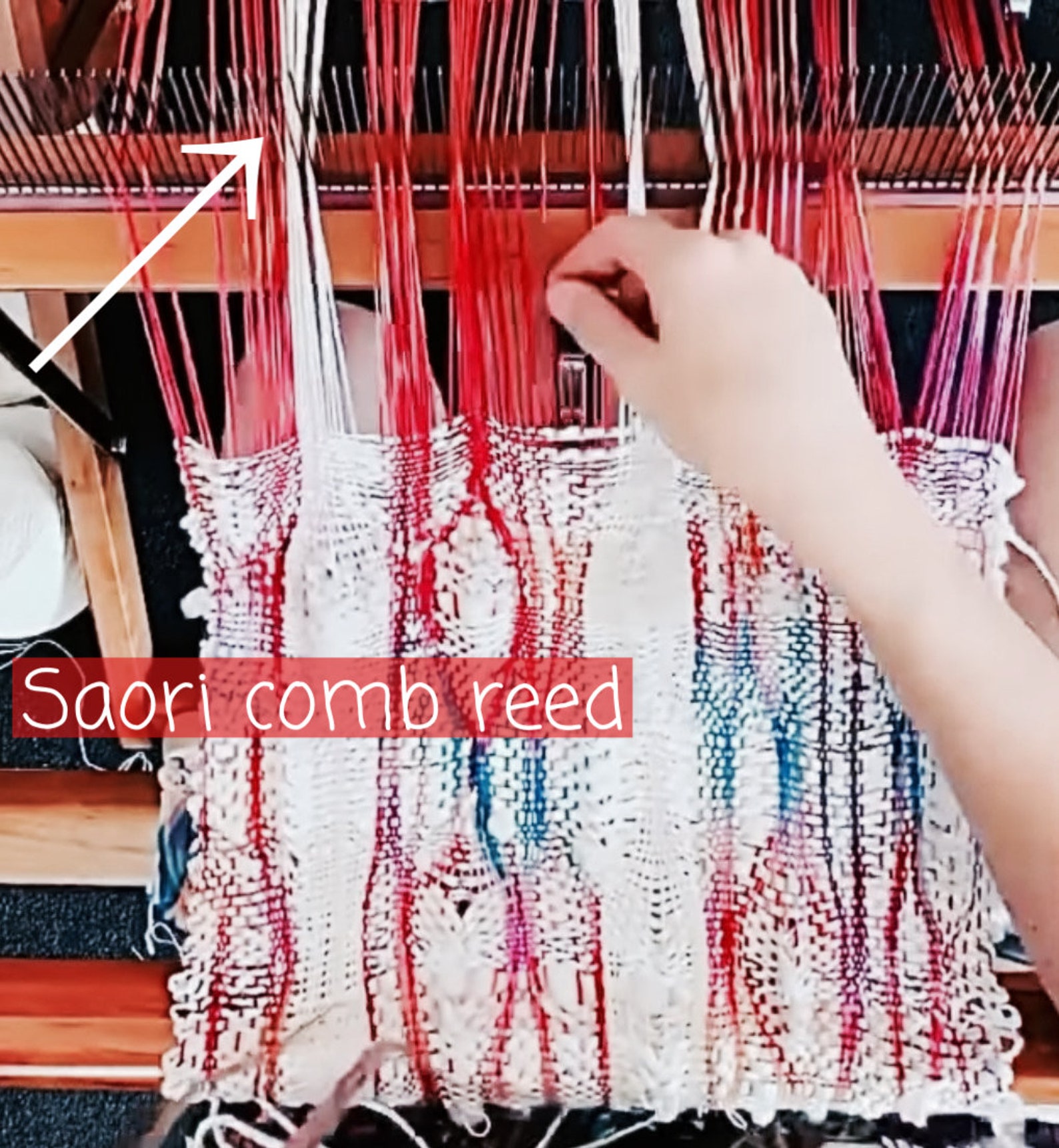 Saori Comb Weaving Reed for Special Effects With Warp Yarns Without ...