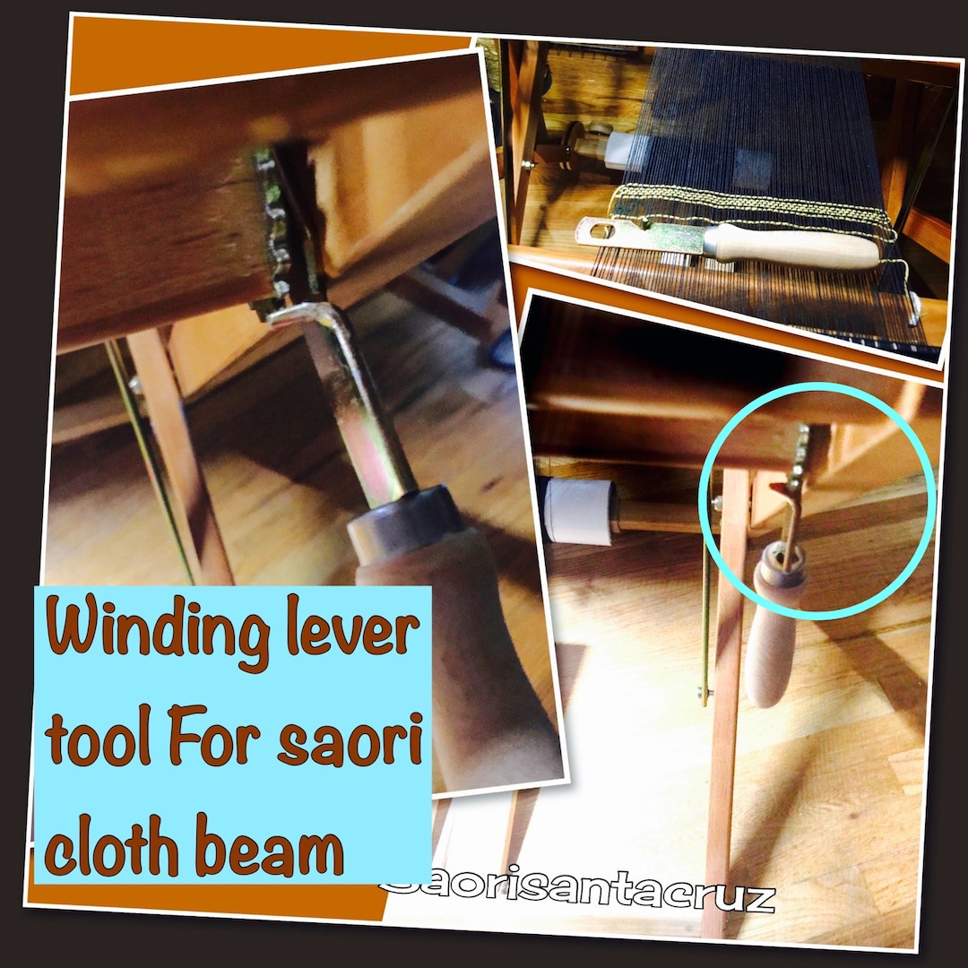 Saori Cloth Roller Winding Lever to Advance Warp an Alternative to ...