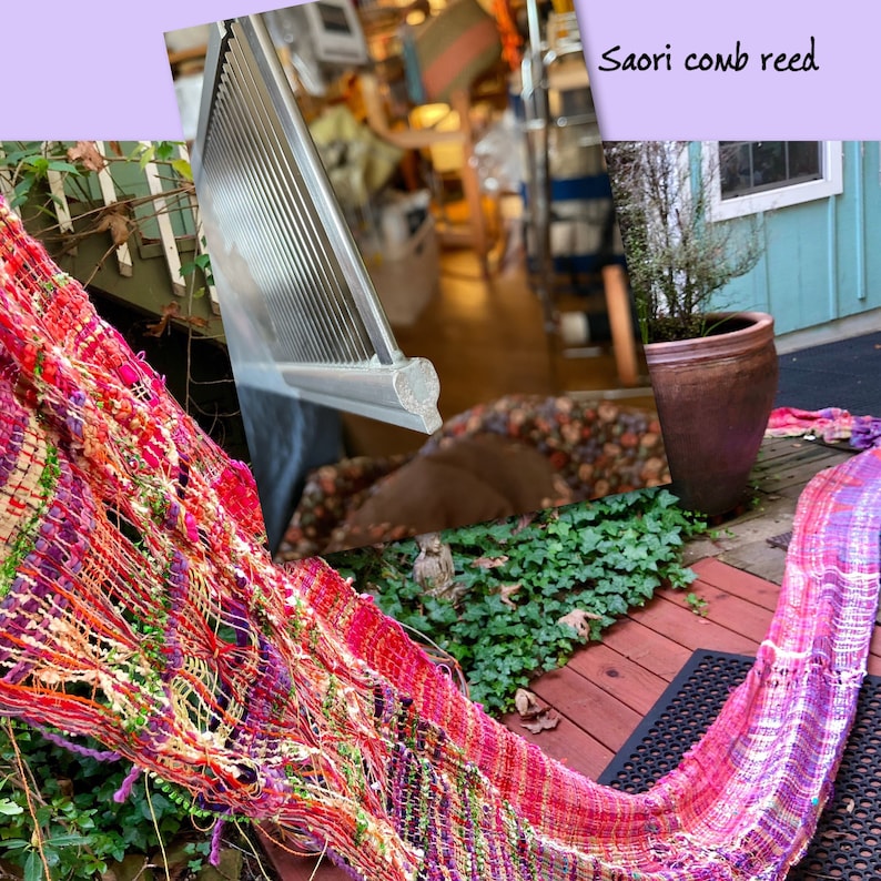 Saori Comb Weaving Reed for Special Effects With Warp Yarns Without ...