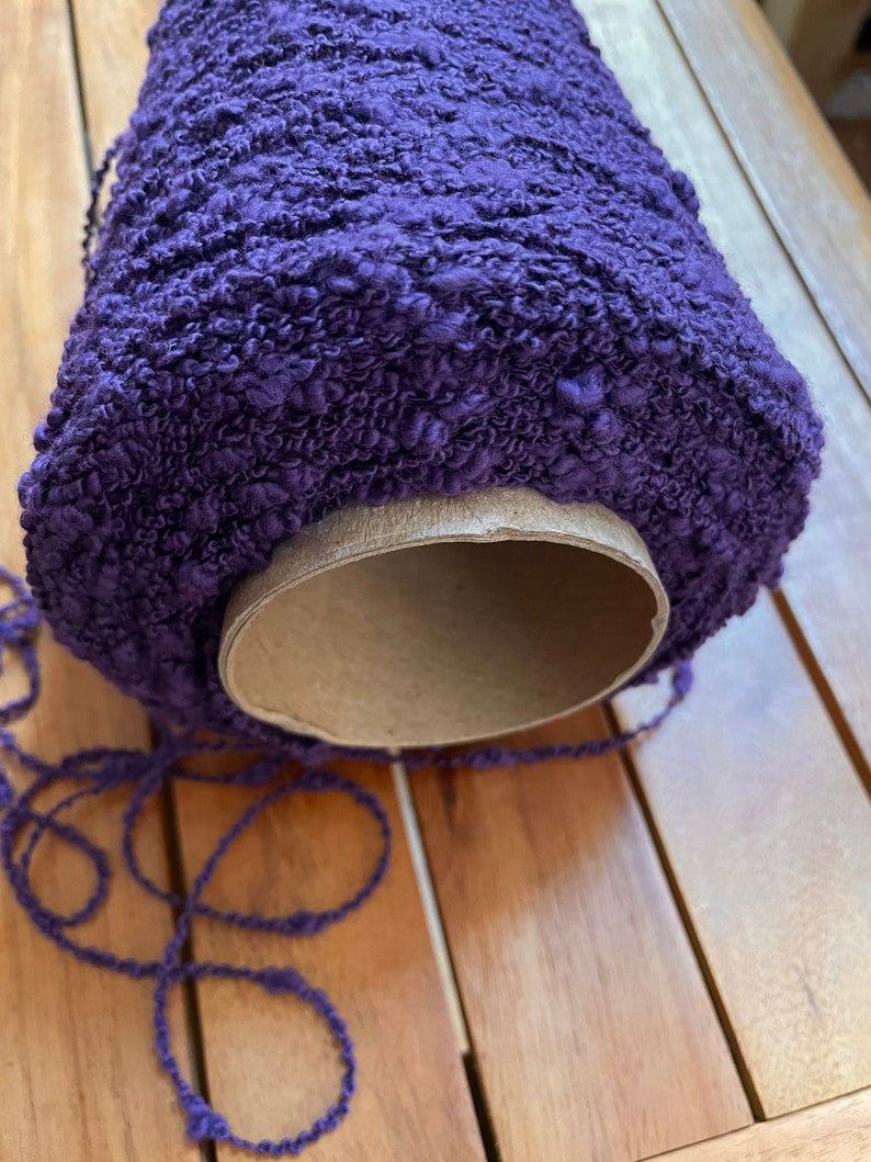 Bulky Cotton Blend Nubby Textured Yarn Purple Machine | Etsy