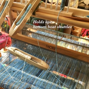 Weaving Bobbin Rack Holds 12 Wound Boat Shuttle Bobbins Maple ,sturdy ...