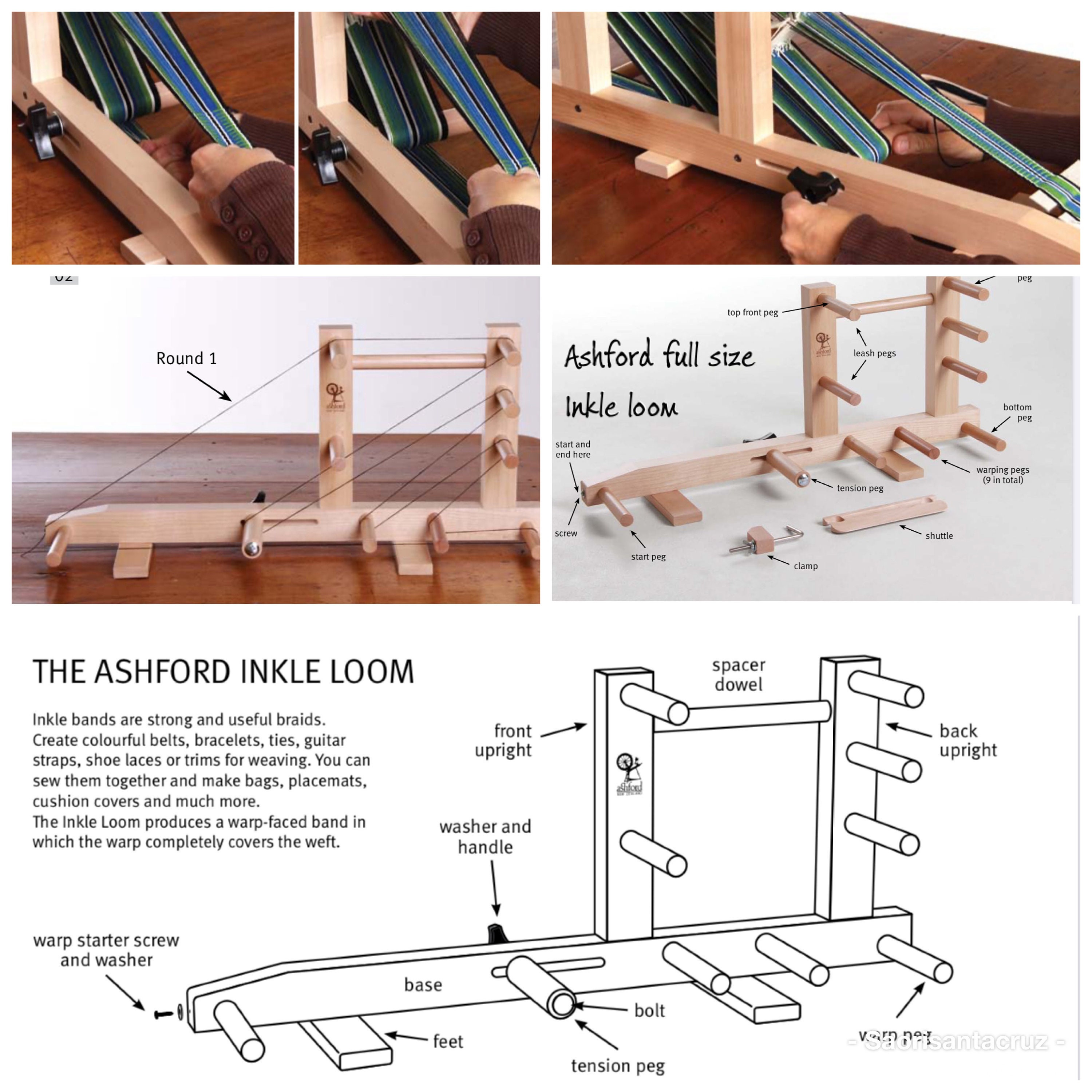 Ashford Inkle Loom Inkle Full Size Sold Out the Inklette in - Etsy