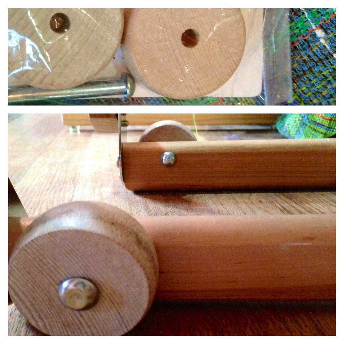 Wooden Loom Wheels Set for the WX60 Wx90 Saori Looms | Etsy