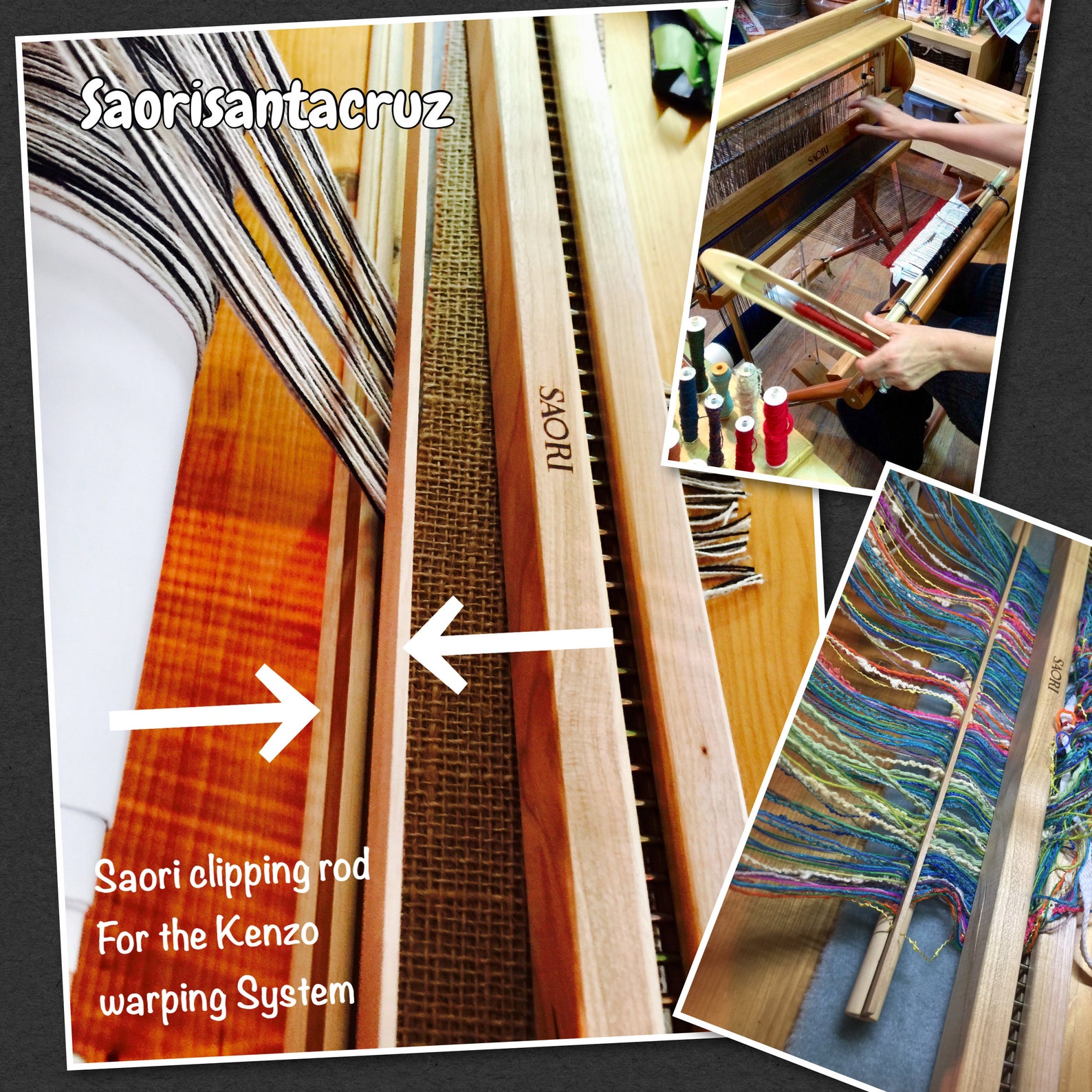 Saori Loom Weaving Tying /clipping Rod for Warps Clip Warp , Cut , No ...