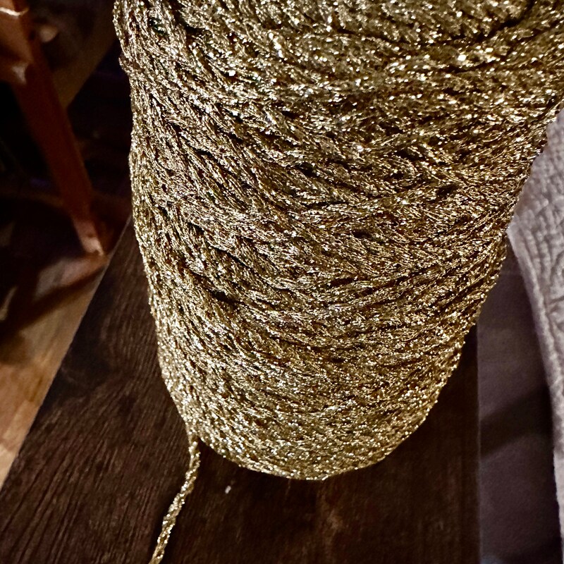 Gold Metallic Yarn - Etsy