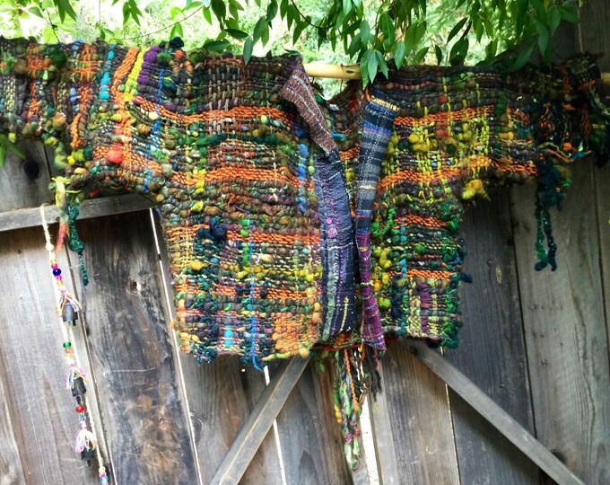 Hand Woven Saori Jacket Hand Dyed, Hand Spun Art Yarn : Saorisantacruz ...
