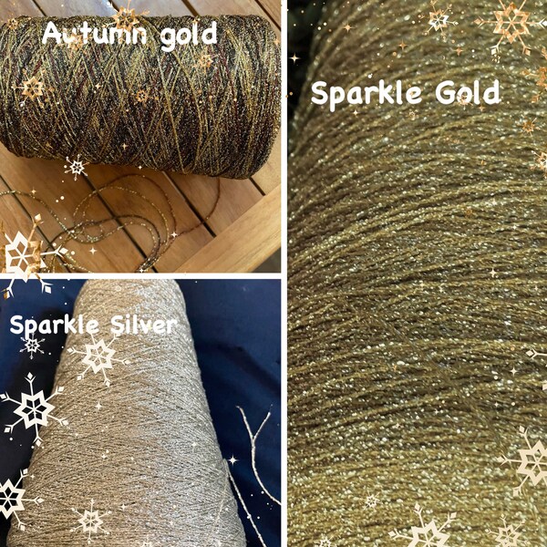 Gold Metallic Yarn - Etsy