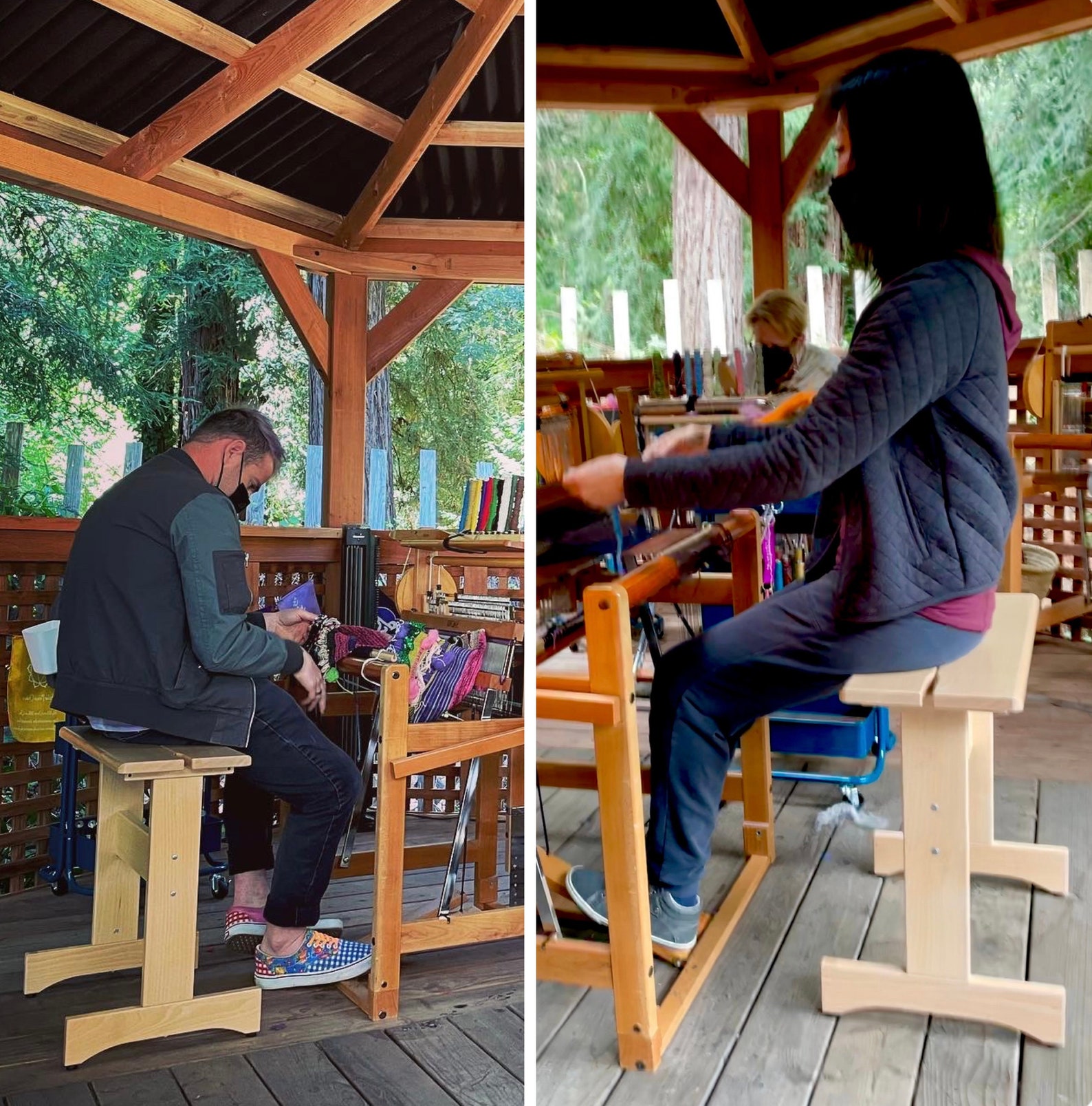 Louet Loom Bench Sturdy Safe Sitting, Lite Weight , Can Slide Inside ...