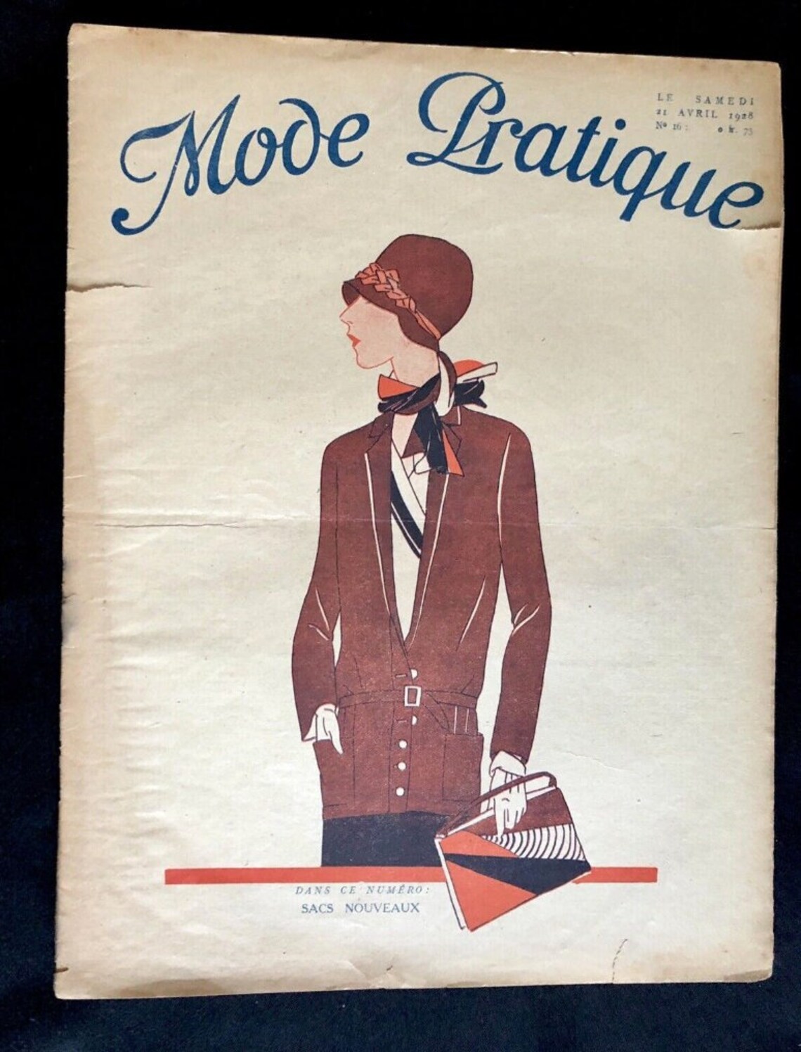 Mode Pratique 1928 Vtg French Fashion Magazine Art Deco Flappers Sewing ...