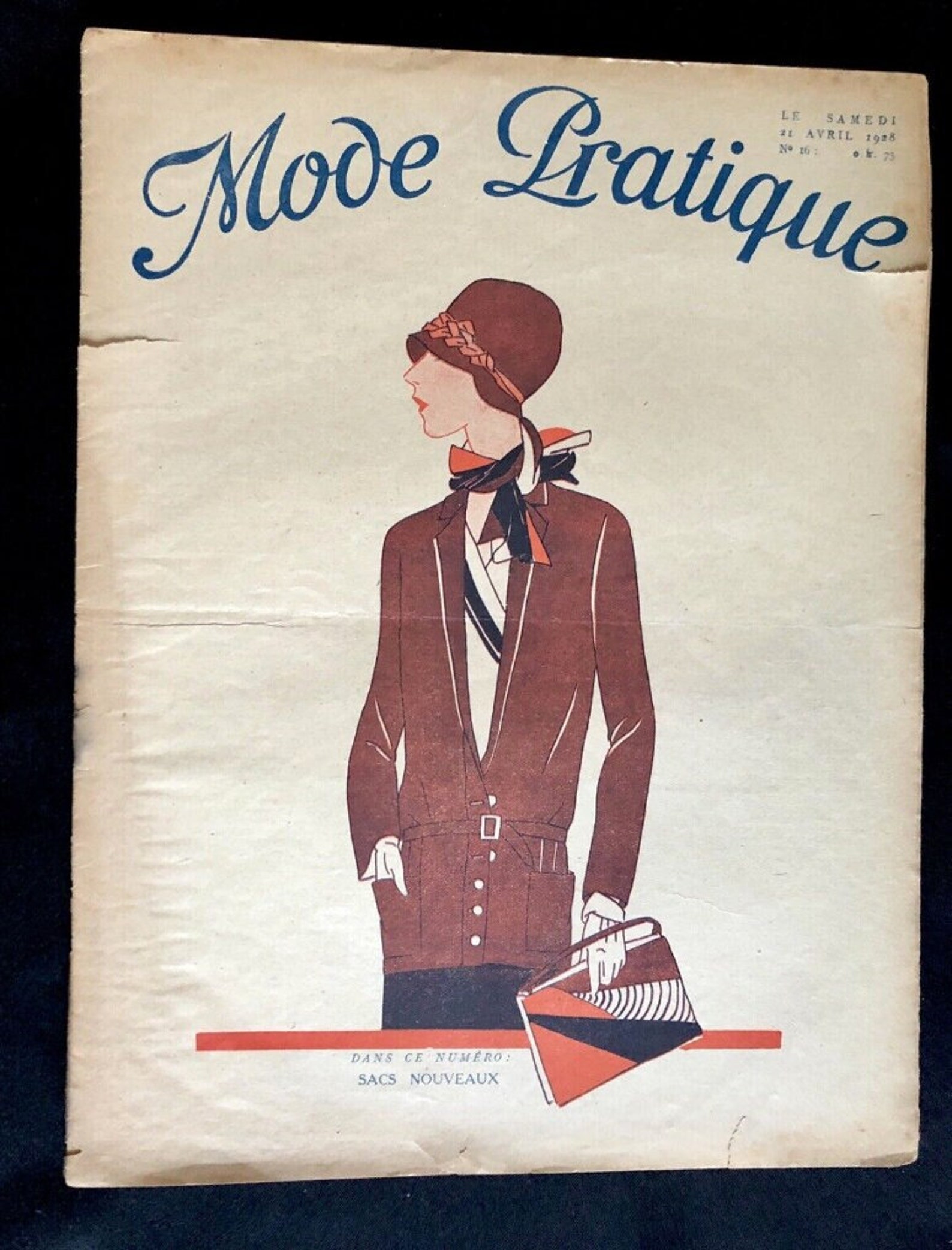 Mode Pratique 1928 Vtg French Fashion Magazine Art Deco Flappers Sewing ...
