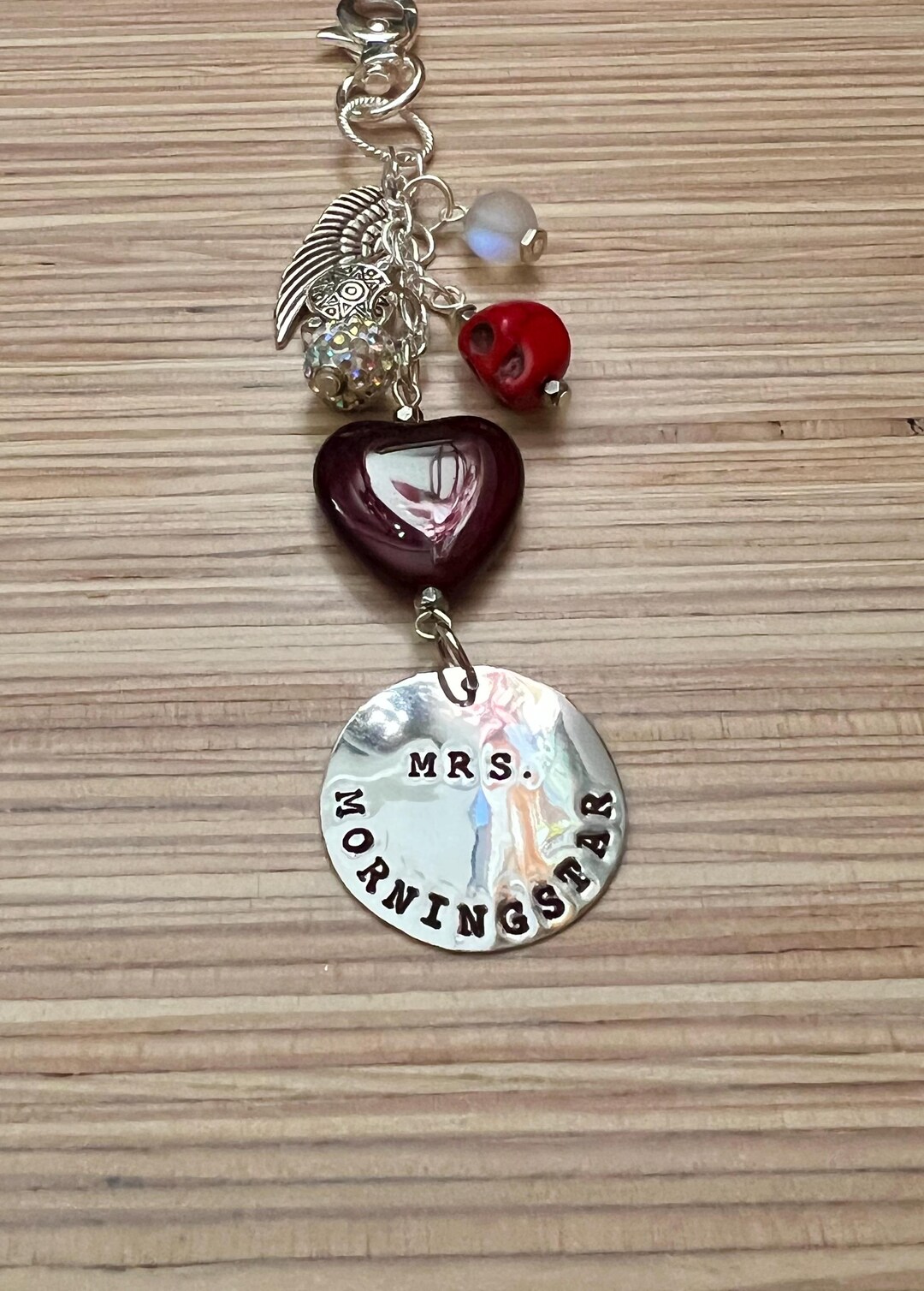 Mrs. Morningstar Purse Charm: Lucifer Inspired, Key Chain With Red ...