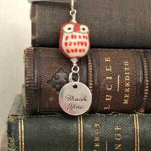 Owl Bookmark, Teacher Thank You, End of the Year Gift, Book Club ...