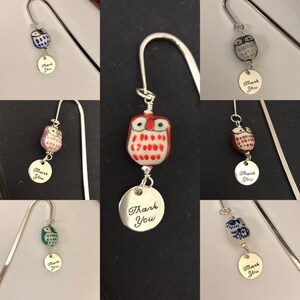 Owl Bookmark, Teacher Thank You, End of the Year Gift, Book Club ...