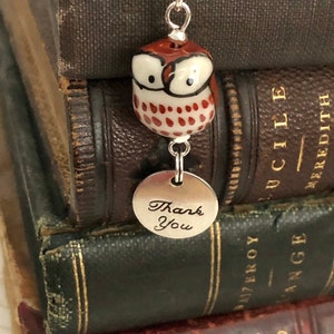 Owl Bookmark, Teacher Thank You, End of the Year Gift, Book Club ...