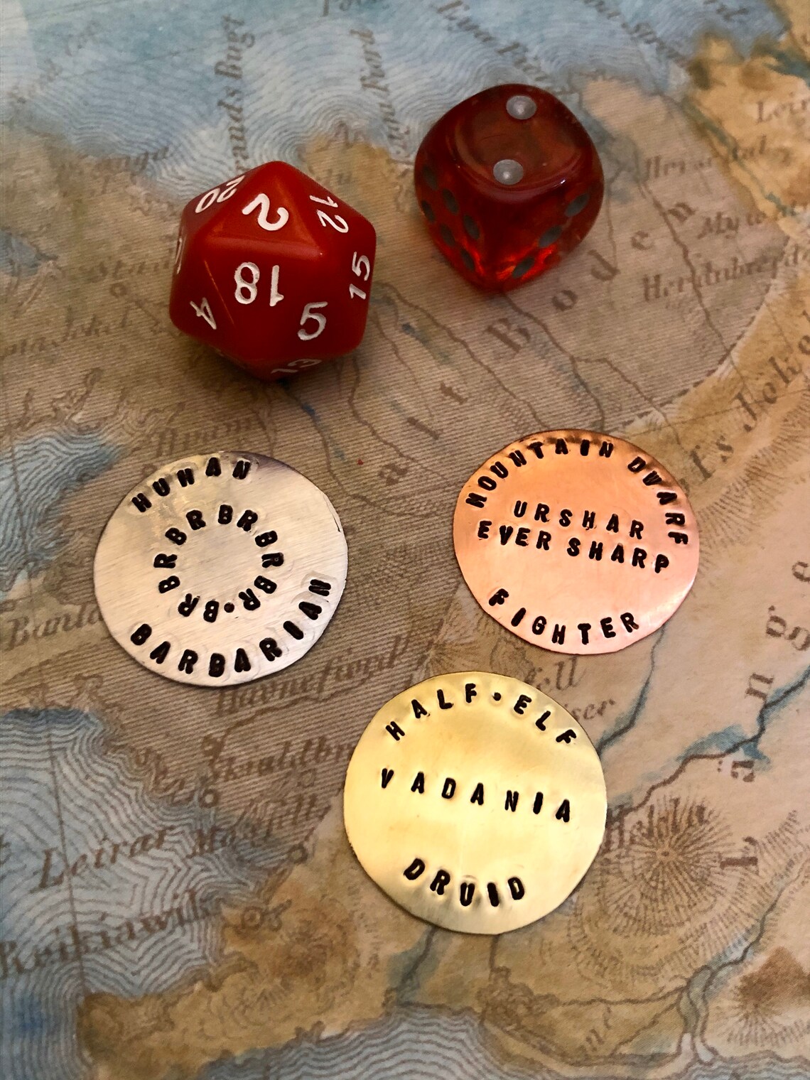 CUSTOM D&D Character Tokens Personalized DnD Character | Etsy