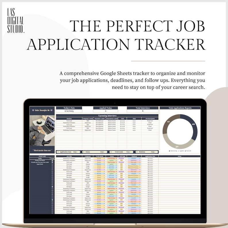 Job Application Tracker Google Sheets | Job Search Spreadsheet | Career ...