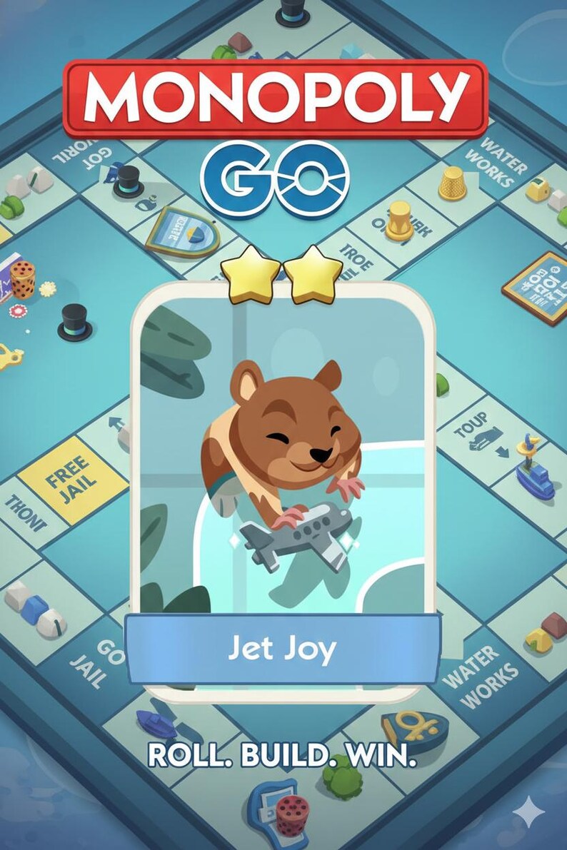 Monopoly Go Sticker 2 Star Jet Joy ( Set 10 ) Instant Delivery - Etsy