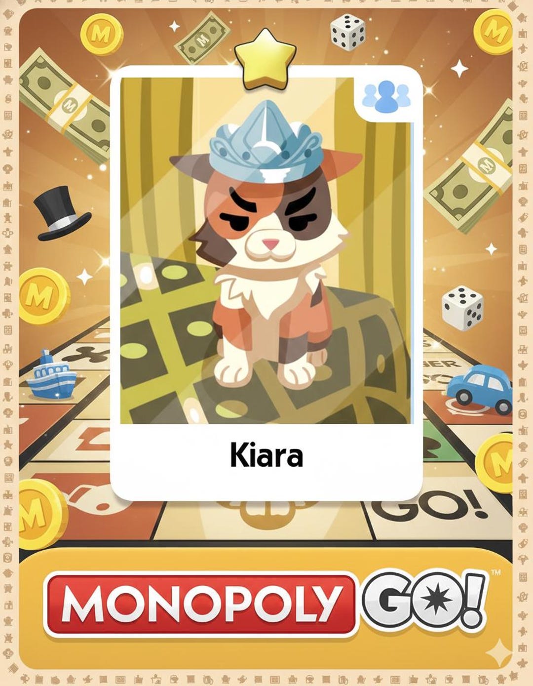 Monopoly Go Aufkleber 1 Stern Kiara ( Set 1 ) Sofortlieferung - Etsy.de