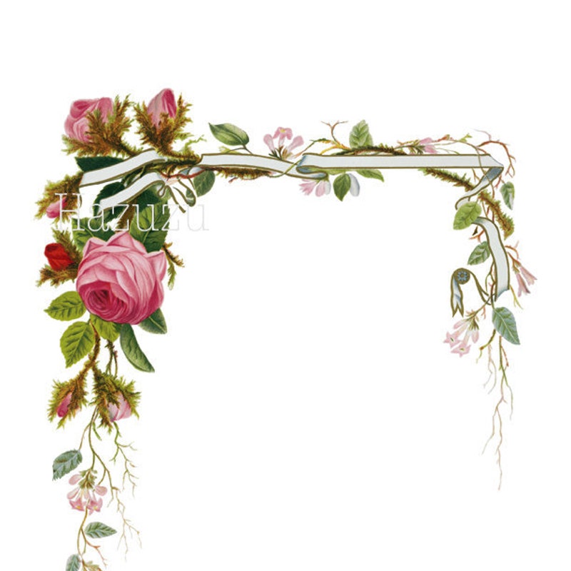 Floral Swag Clip Art - Etsy