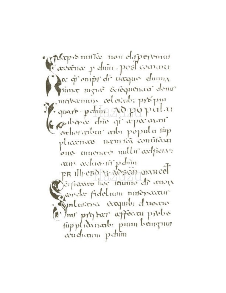 Medieval Calligraphy script text transparent overlay PNG | Etsy