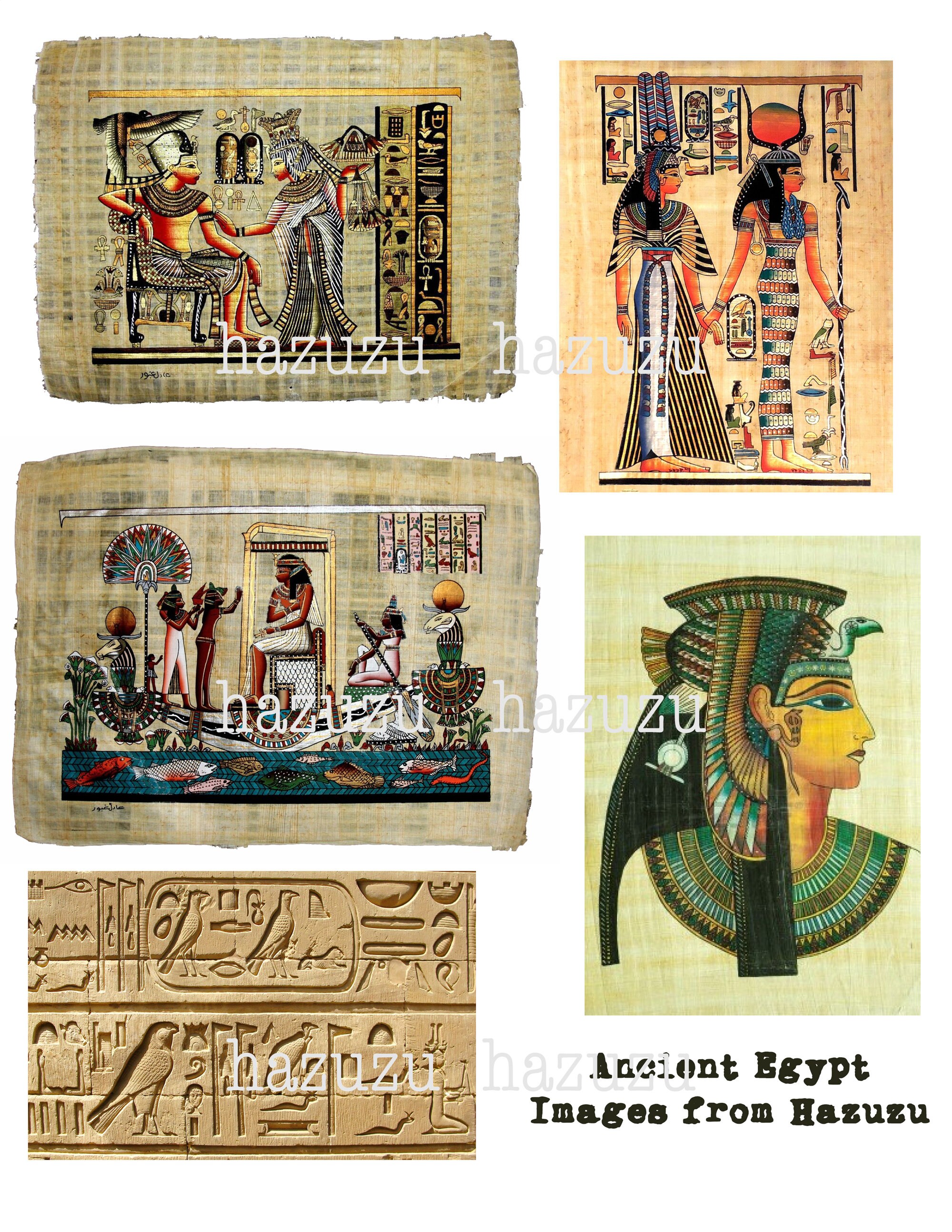 Ancient Egypt Printable Paper Pack Bundle Egyptian Paper Instant ...