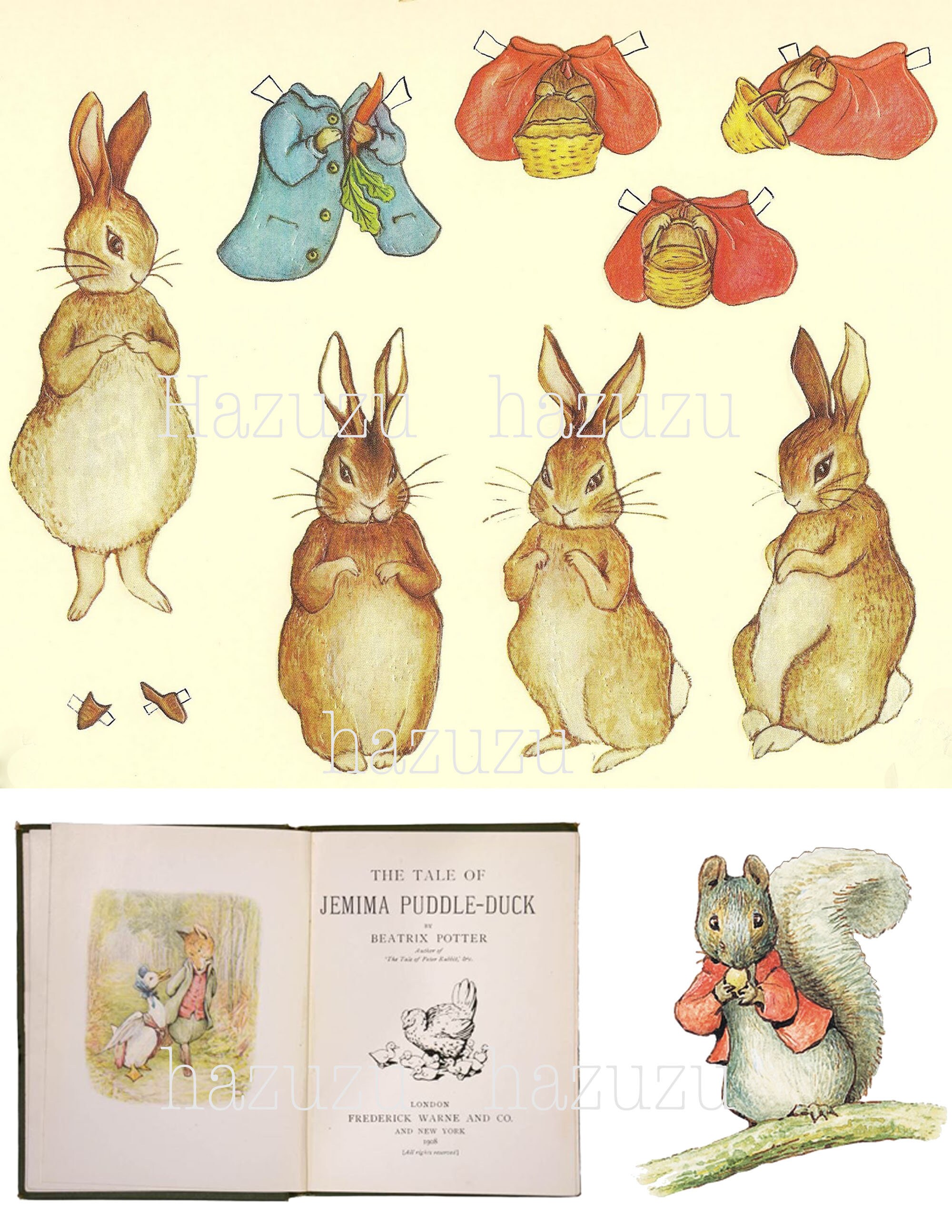 Peter Rabbit Bundle Beatrix Potter PNG Digital Instant Download ...
