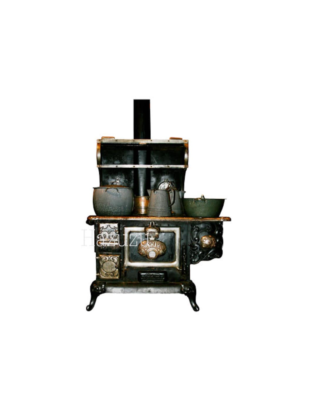 Vintage Wood Stove Printable PNG Woodstove Antique Furniture Clip Art ...