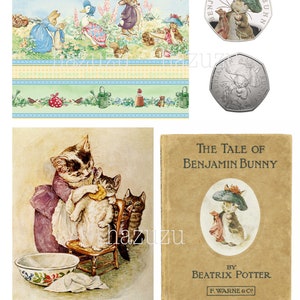 Peter Rabbit Bundle Beatrix Potter PNG Digital Instant Download ...