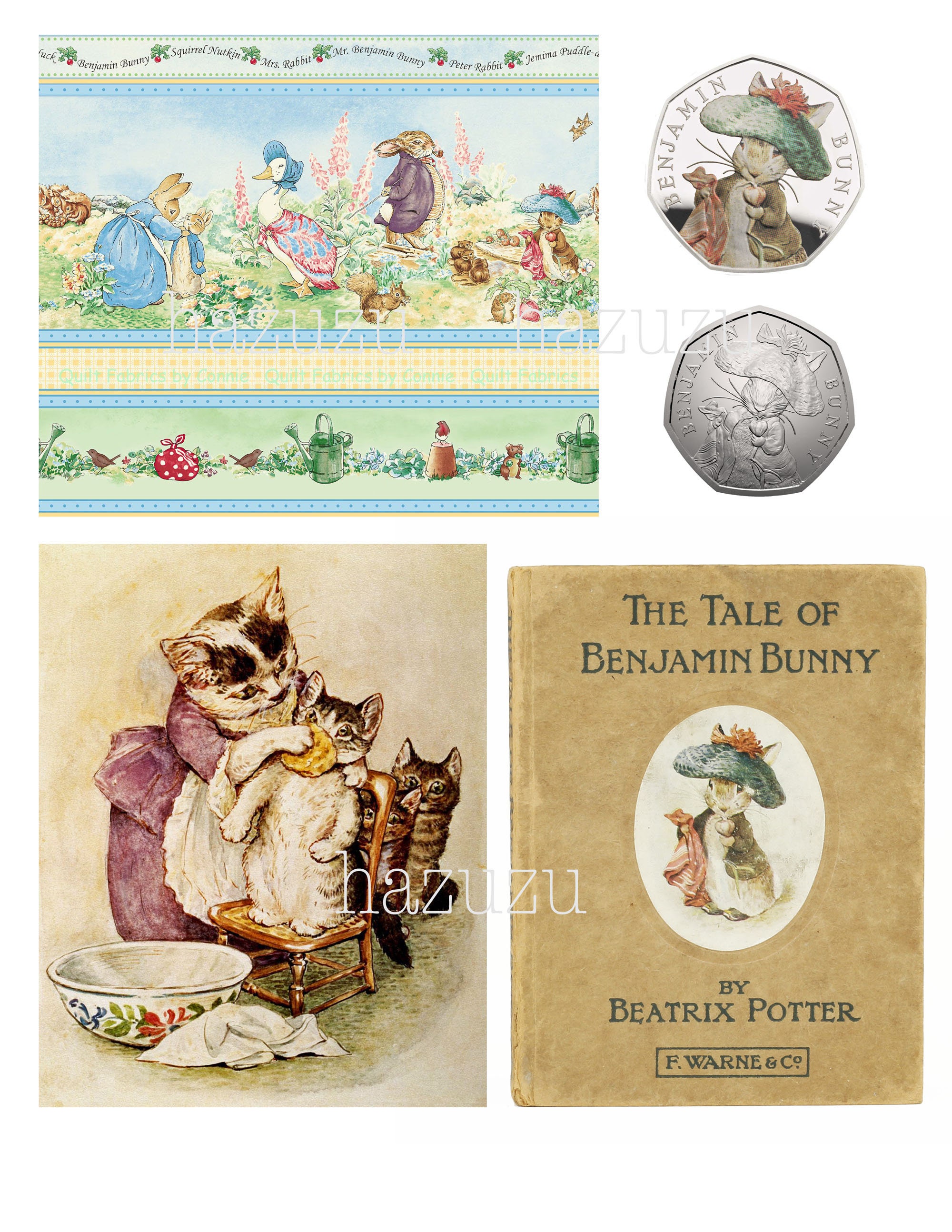 Peter Rabbit Bundle Beatrix Potter PNG Digital Instant Download ...
