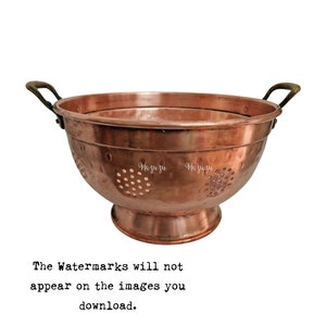 Copper Colander - Etsy